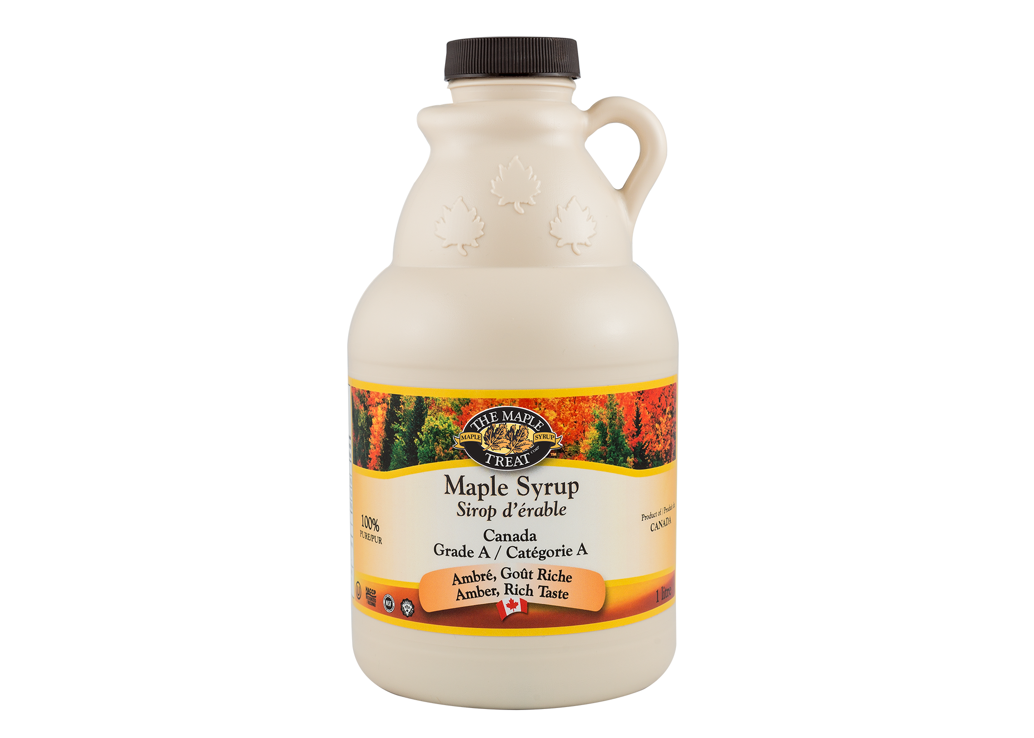 100% Pure Maple Syrup, Amber, Rich Taste, Plastic Jug, Classic ...